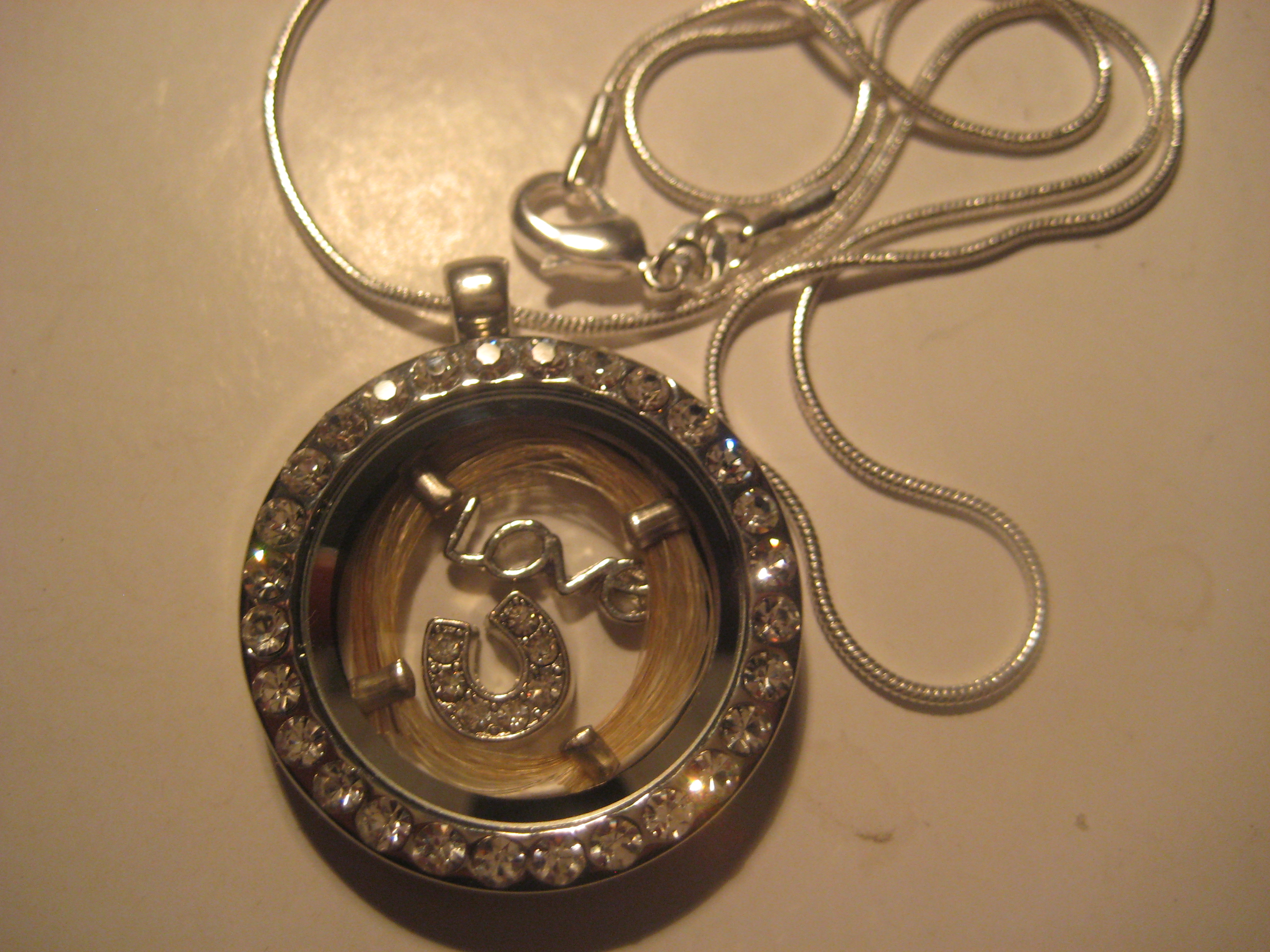 Memory Locket met paardenhaar | Bokt.nl