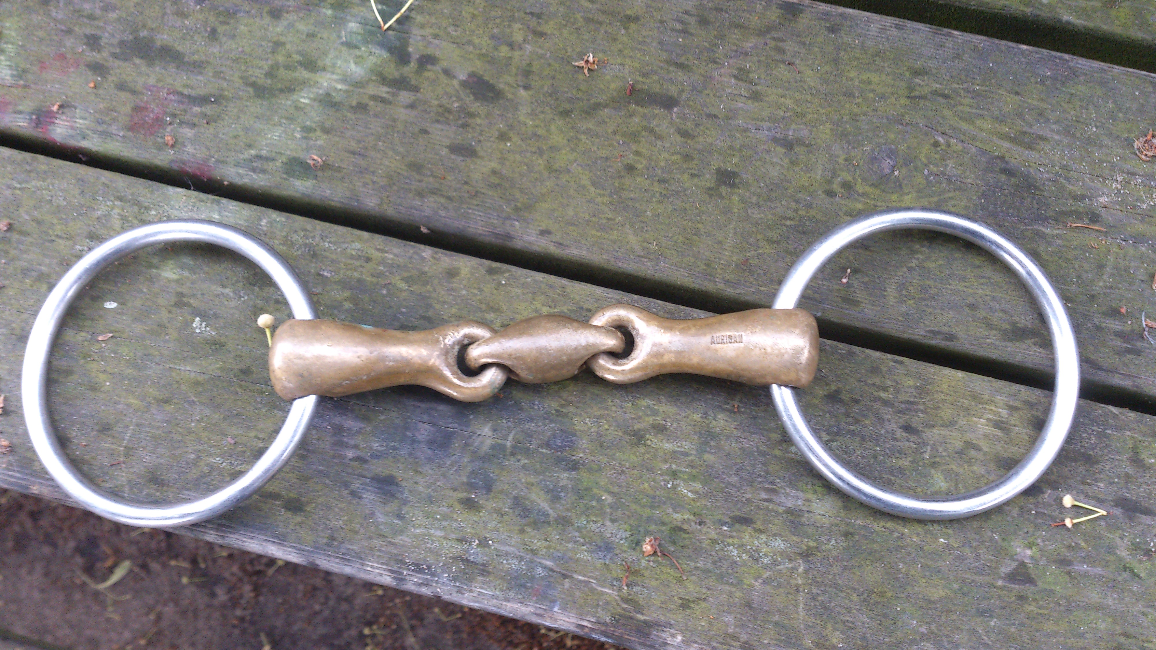 12 cm dubbelgebroken Aurigan bit van K&K | Bokt.nl