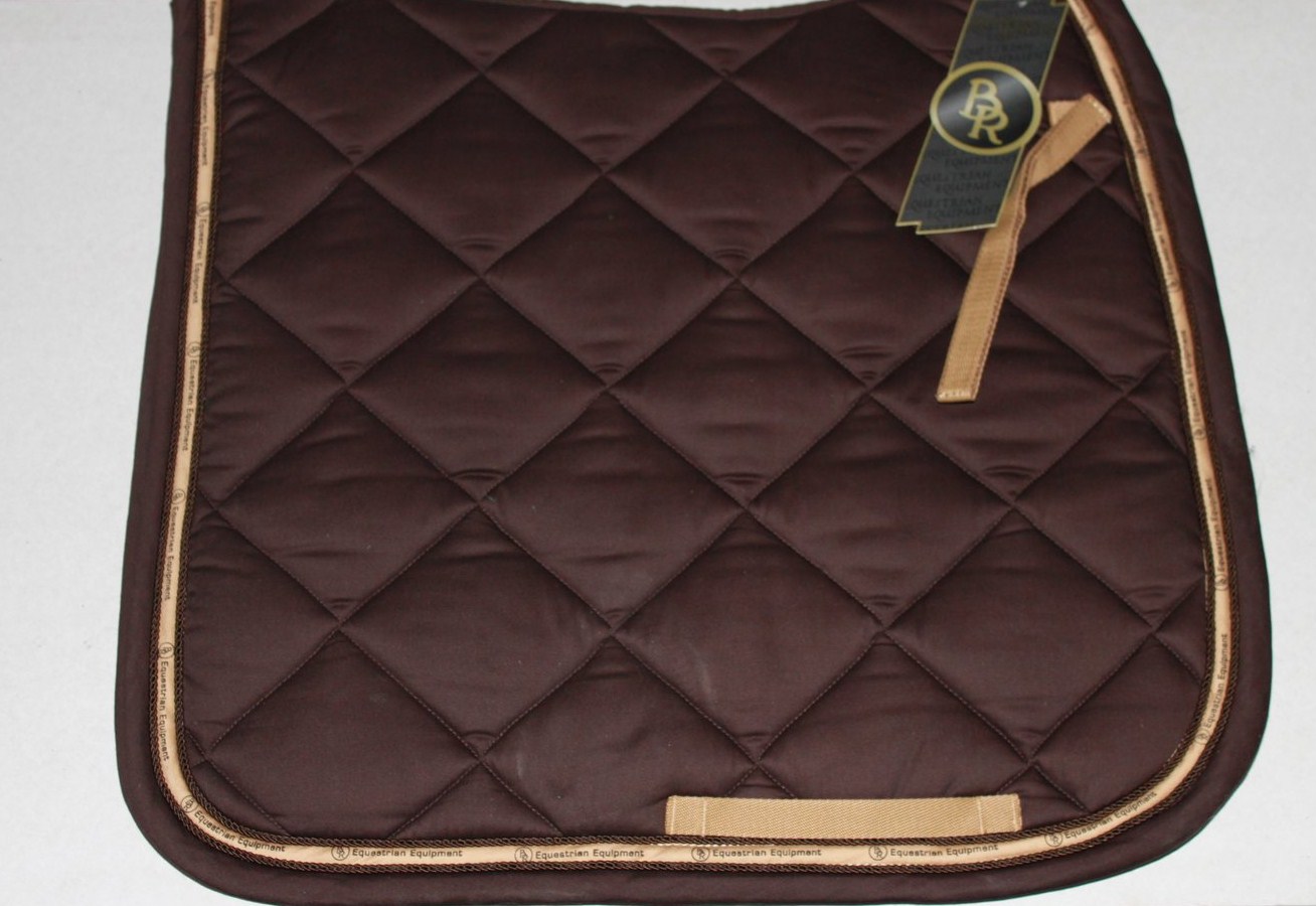 BR dressuur dekje, maat full. Kleur d. bruin en l. blauw | Bokt.nl