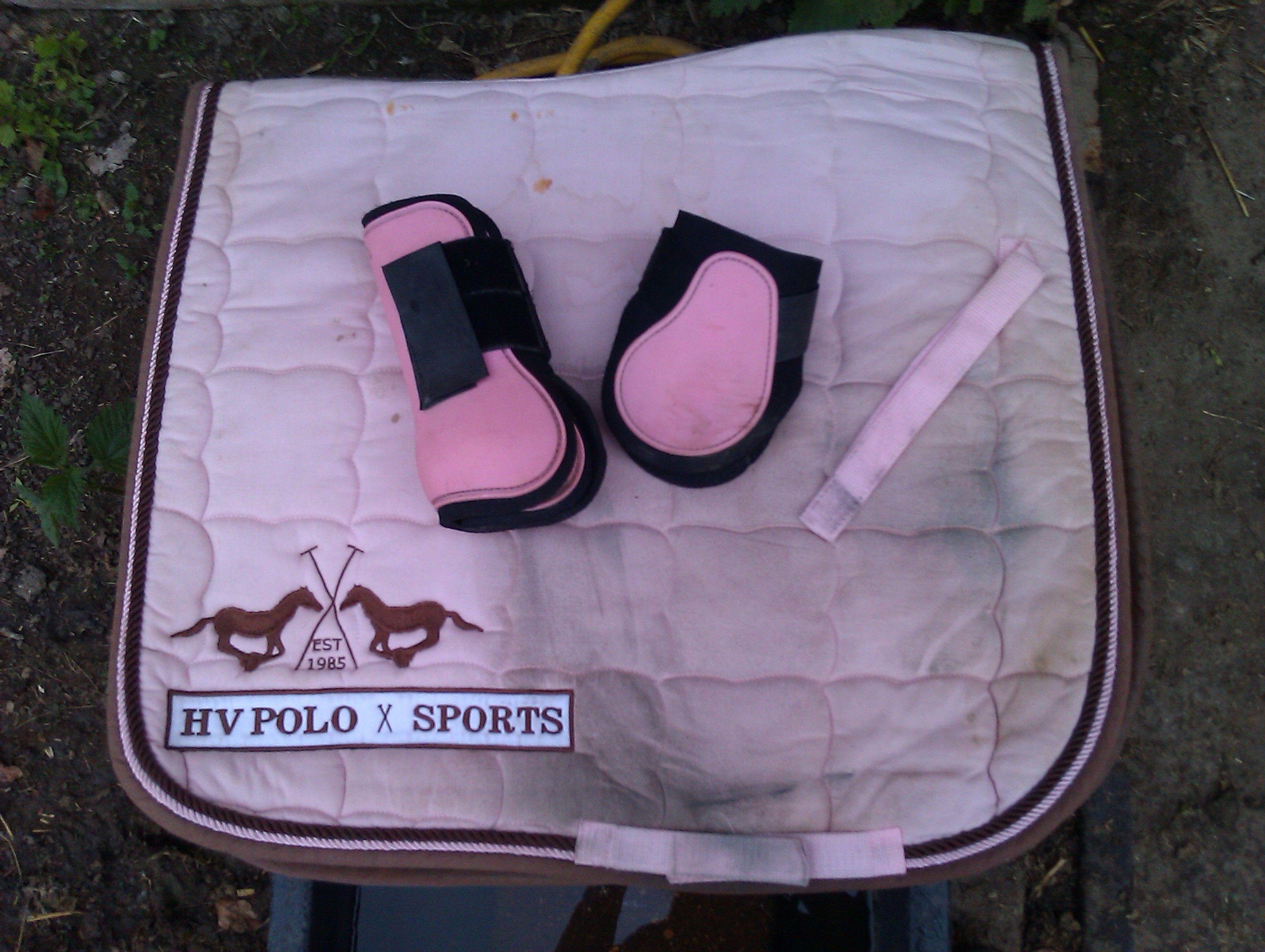 Roze HV Polo Set Dressuur Dekje Full + Beschermers maat Cob | Bokt.nl