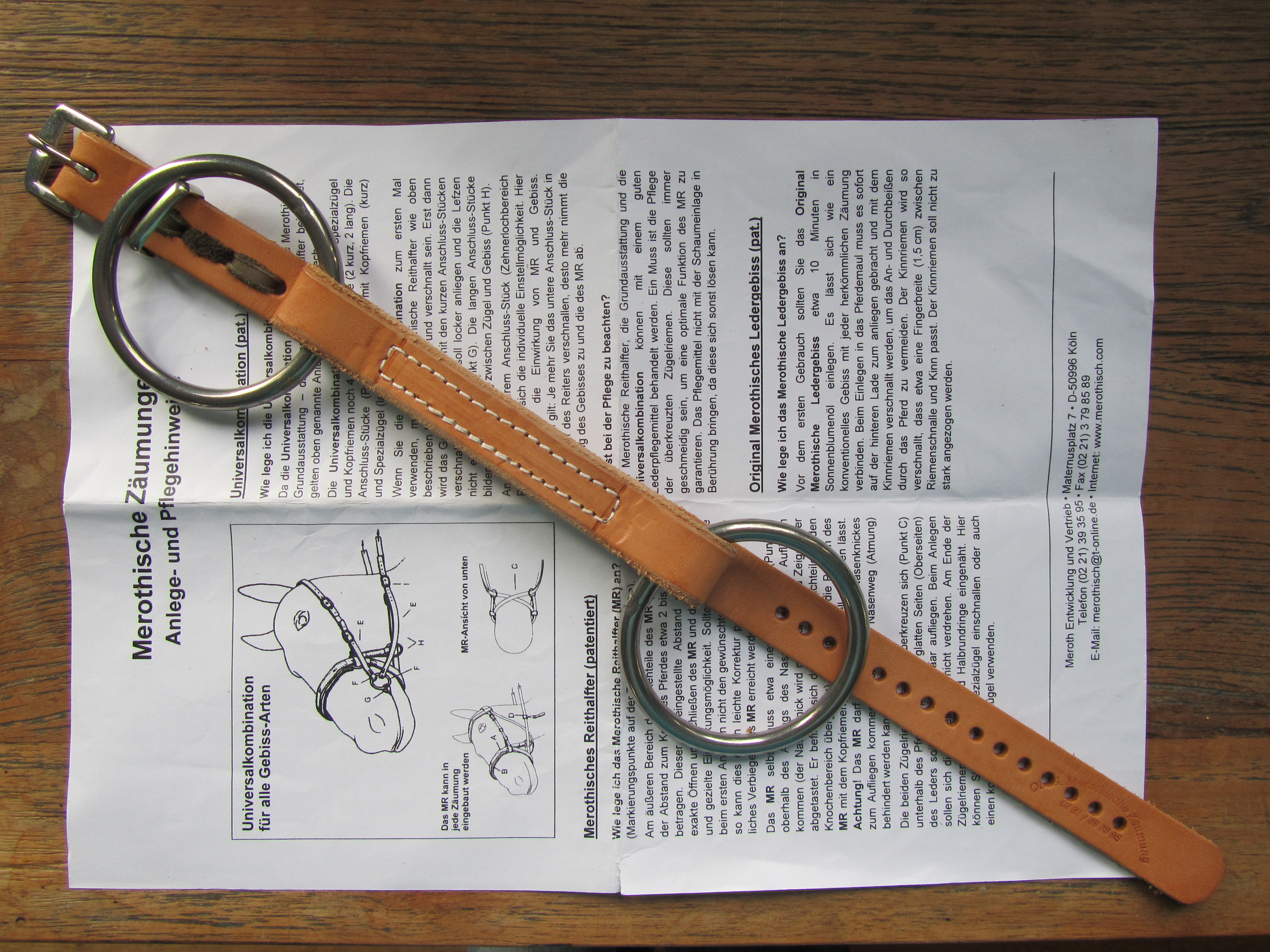 Orgineel Meroth lederen bit 11,5cm | Bokt.nl