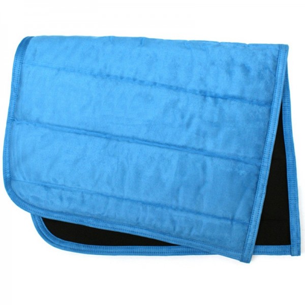 OUTLET TOPPER: QHP puff pad, Lichtblauw, maat PONY | Bokt.nl