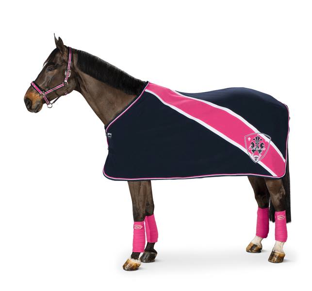 Eskadron bicolor fleecedeken darknavy-pink | Bokt.nl