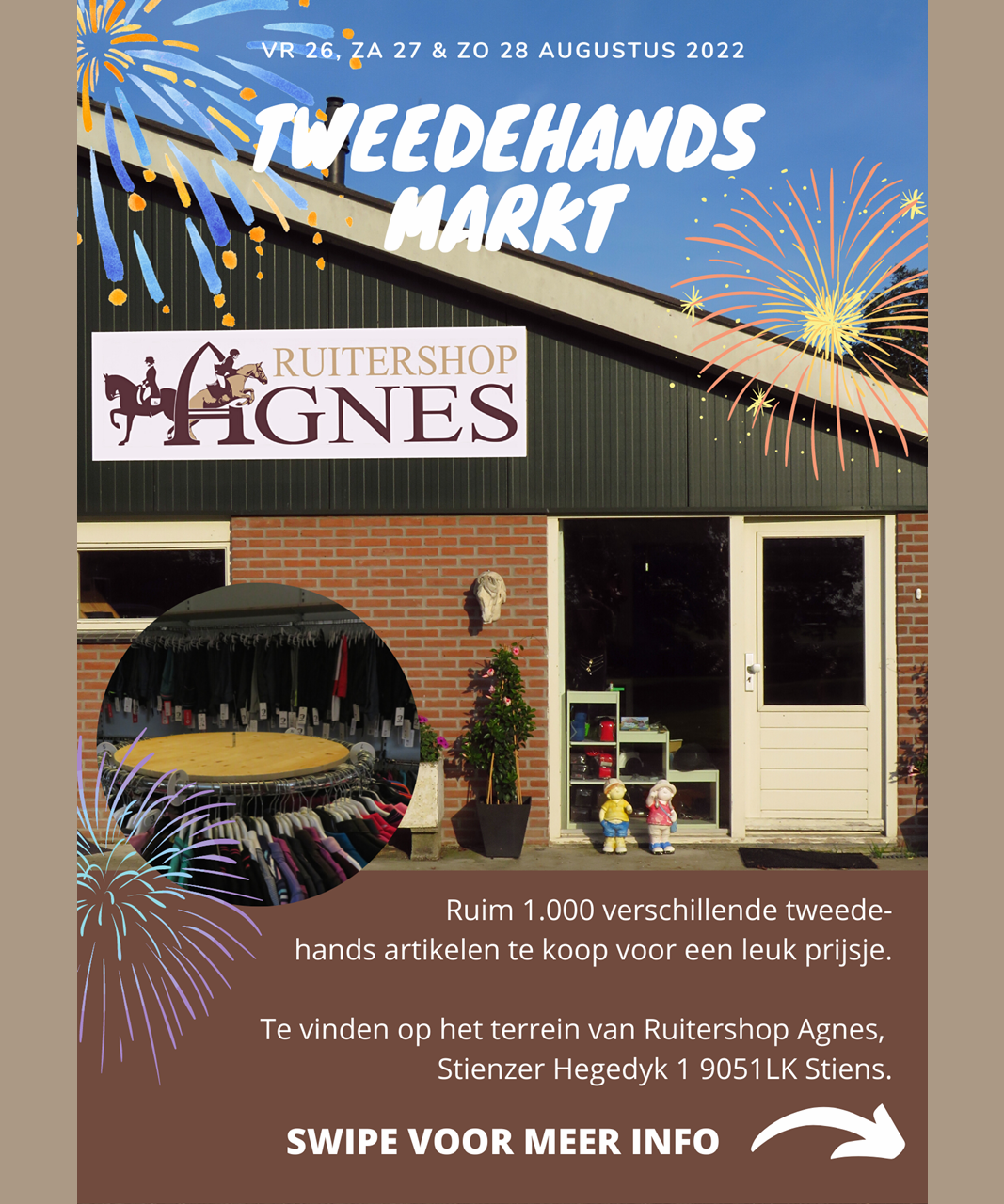 Grote tweedehands beurs vrij 26 zat 27 zondag 28 augustus | Bokt.nl