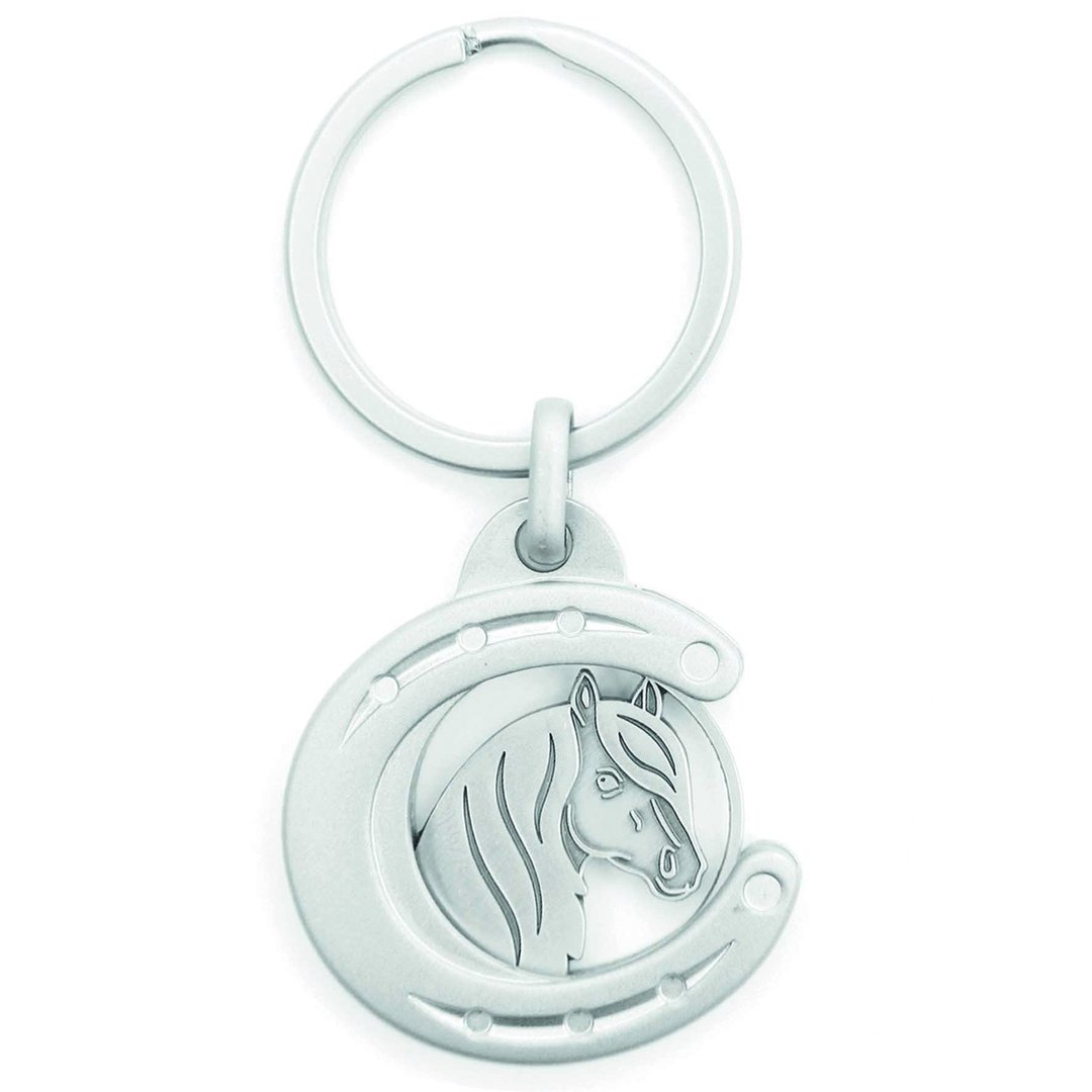 Sleutelhanger hoefijzer met pony | Bokt.nl