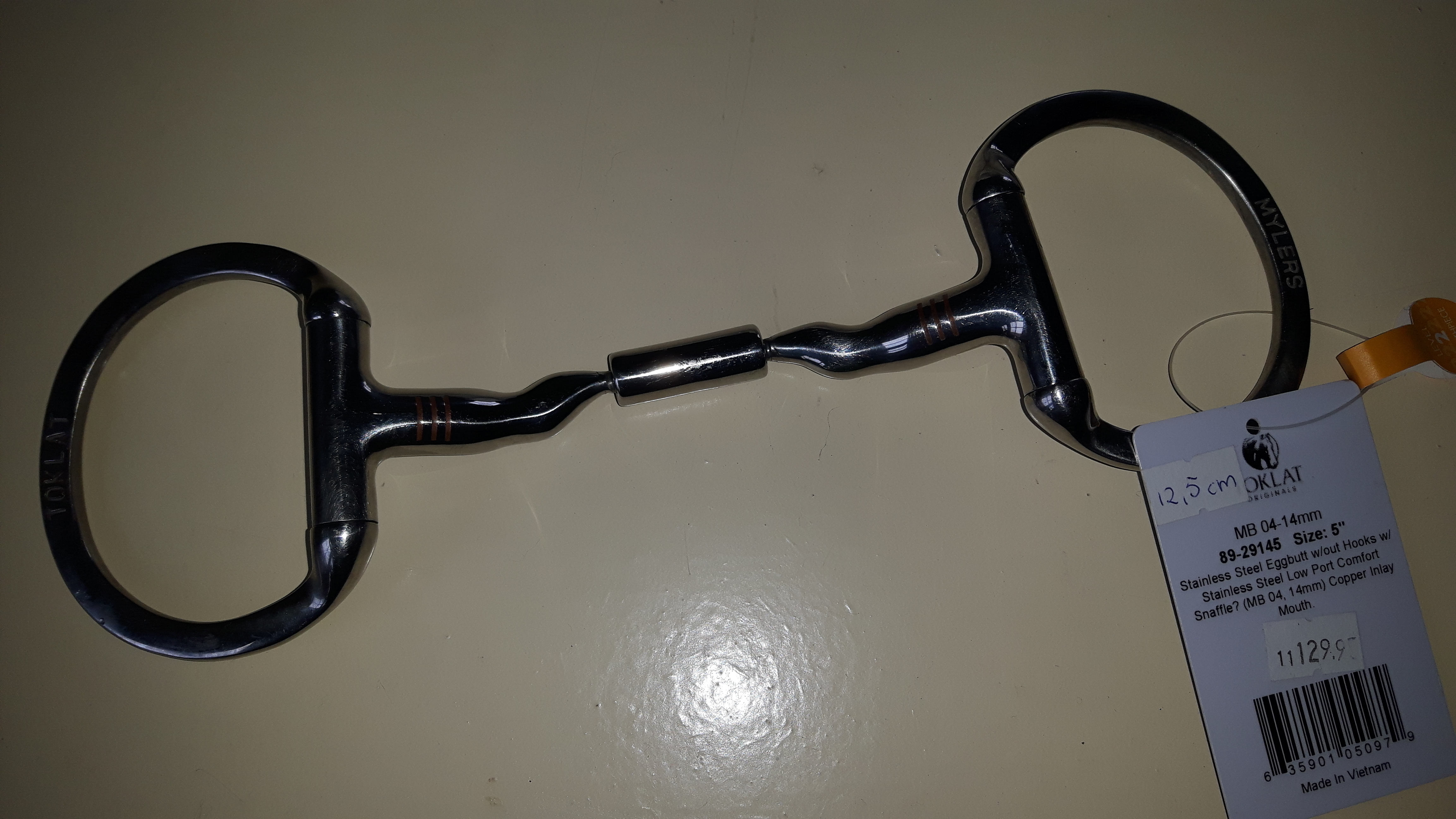 Myler bit level 2 MB04 12,5 cm | Bokt.nl