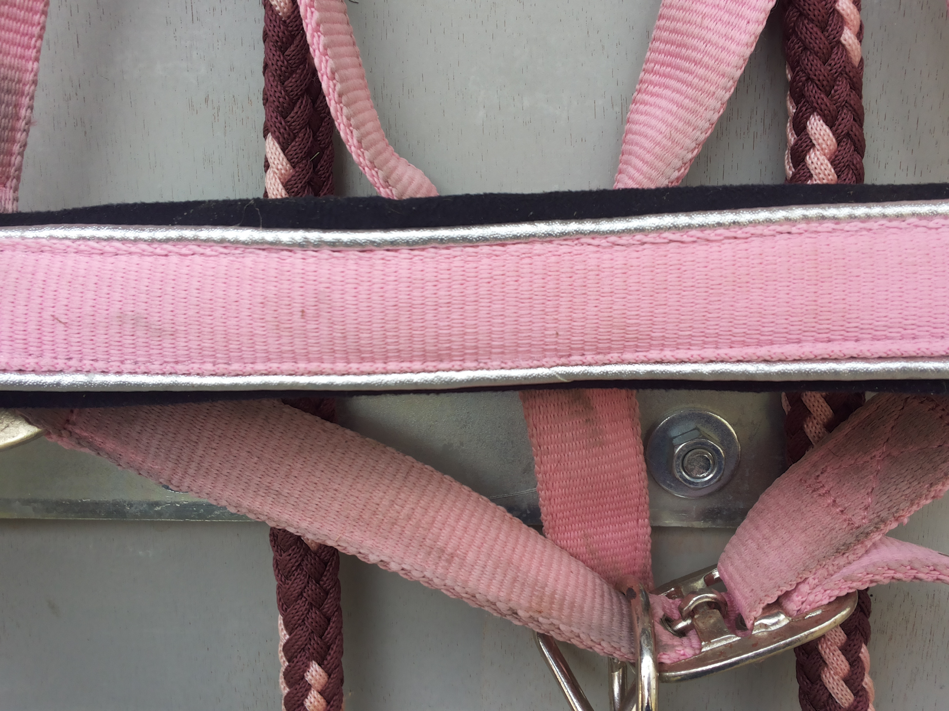Halster met touw roze | Bokt.nl