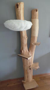 Unieke houten natuurlijke design krabpalen | Bokt.nl