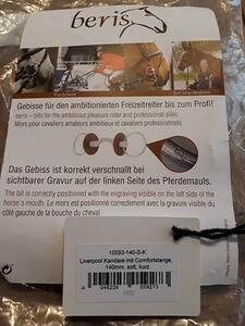 Beris Liverpool bit met Comfort mondstuk. 14 cm, 2 gaats, za | Bokt.nl